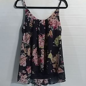 Doe & Rae | Tops | Doe Rae Sheer Lined Tank Blouse | Poshmark